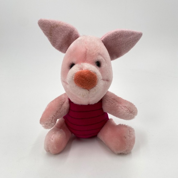 Disney | Toys | Vintage Disney Piglet 6 Plush Stuffed Animal Pink Small ...